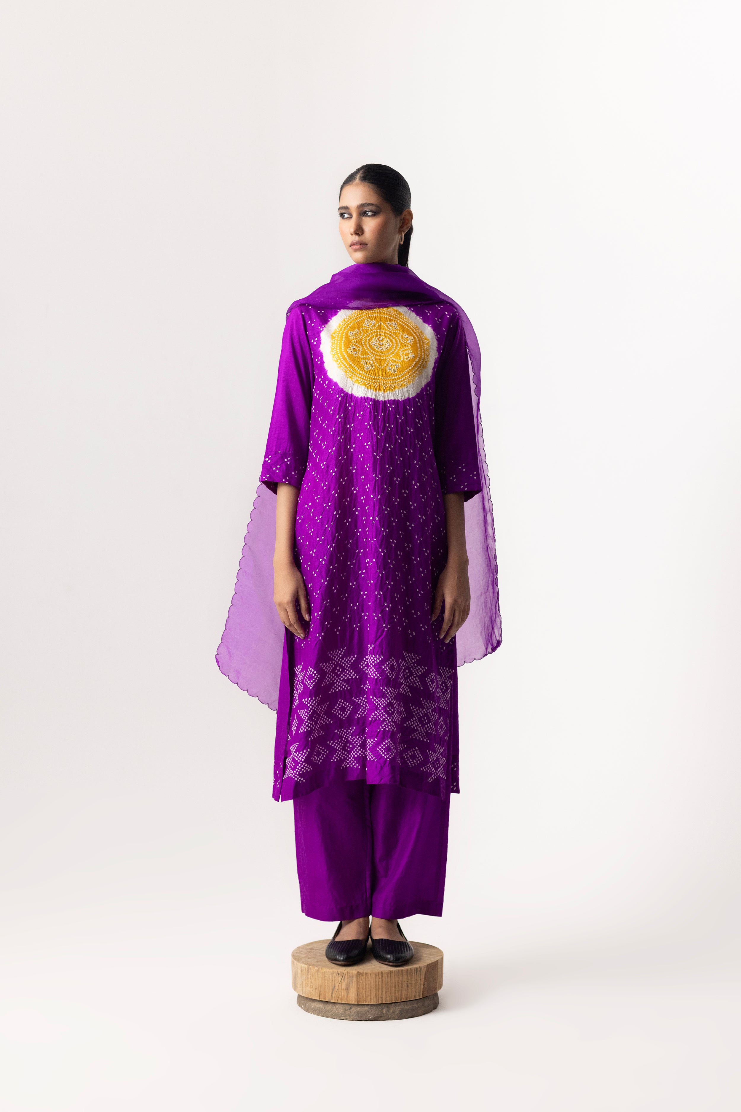 Circle Suit Set - Purple Mustard – Naina Jain